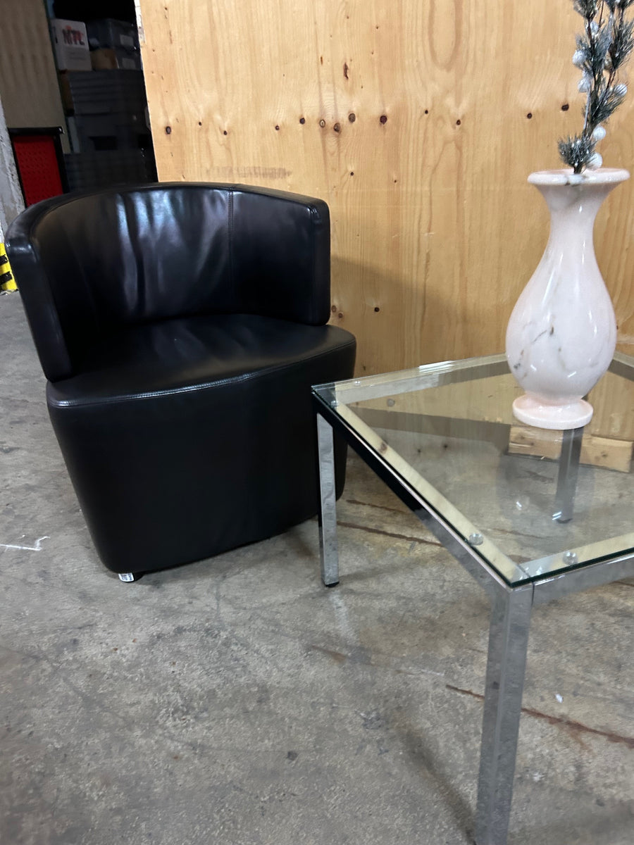 Walter Knoll Leder Sessel Joey, Schwarz – MTL Gebrauchtmöbel Store